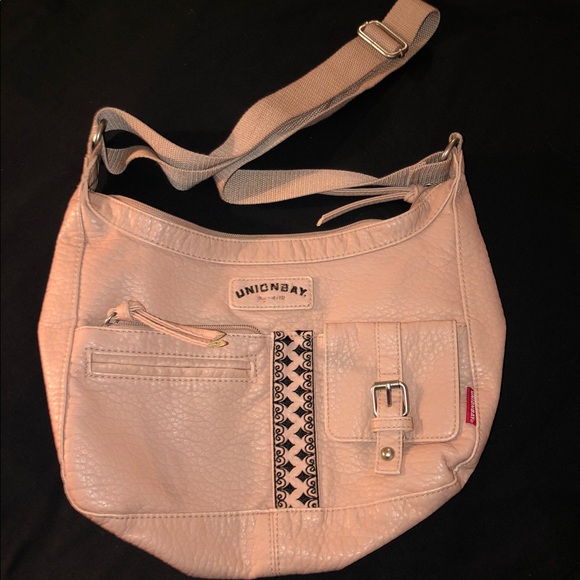 UNIONBAY | Bags | Union Bay Pale Pink Shoulder Pebble Leather Bag ...